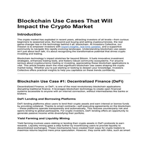 Blockchain Use Cases That Will Impact the Crypto Market.docx