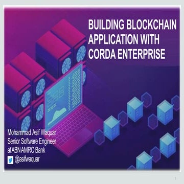 Building Blockchain Application with Corda | PPT