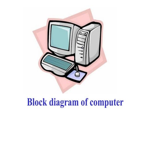 Block diagram of a computer