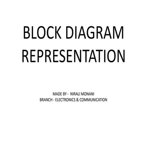 Block diagram Examples | PPT