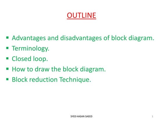 block diagram reduction solved problems | PPTX