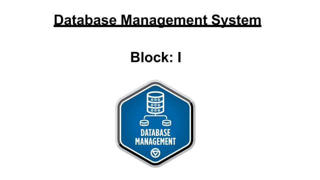 Bloc Basic Dbms In Detailed Information | Ppt