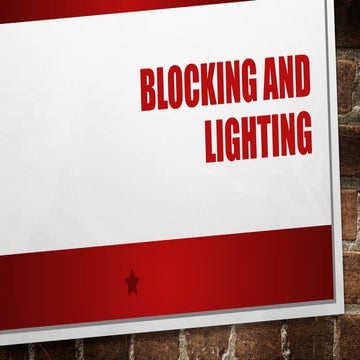 Blocking and lighting English six 6.pptx