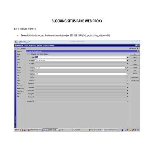 Blocking situs pake web proxy | PPT