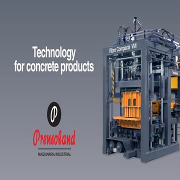 Productivity of concrete block making machines by Prensoland | PDF