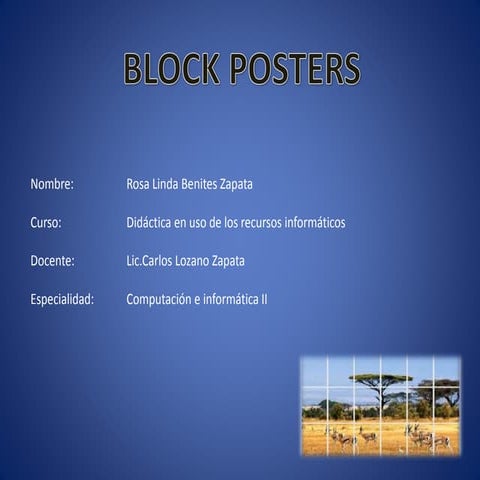Block posters | PPTX