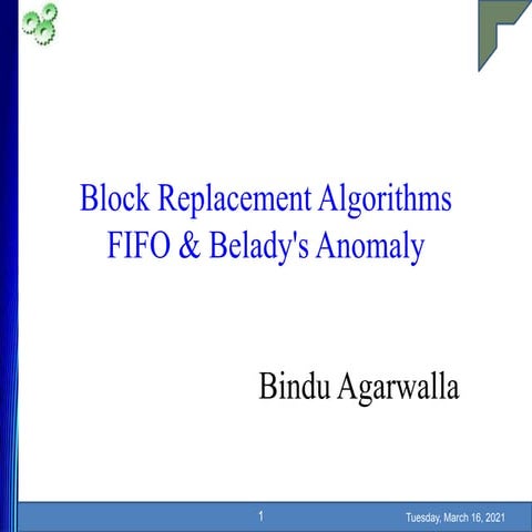 Block replacement algorithm fcs n belady anomaly | PPT