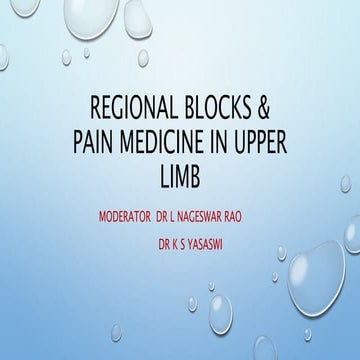 Blocks for upper limb | PPTX