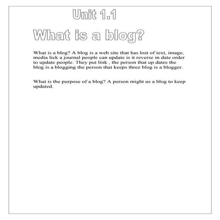 unit 1.1 blog | DOC