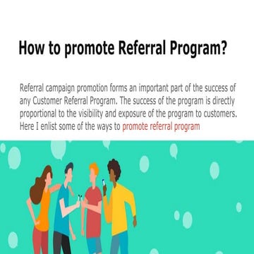 How to promote Referral Program? | PPT
