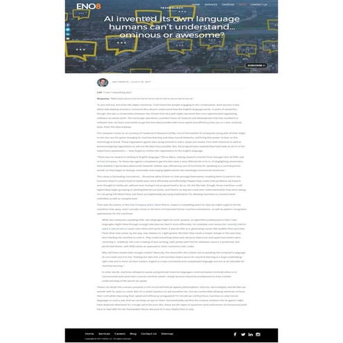 Blog ai invented its own language humans can’t understand | PDF