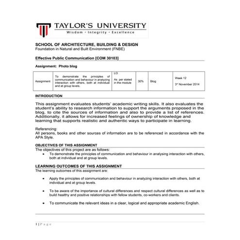 Blog assignment 1-5 | DOC