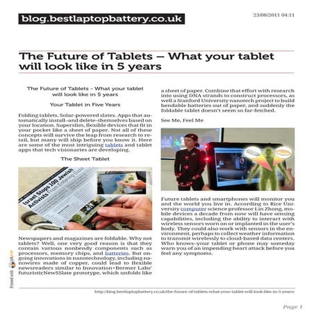 Blog.bestlaptopbattery.co.uk - The Future of Tablets – What your tablet ...