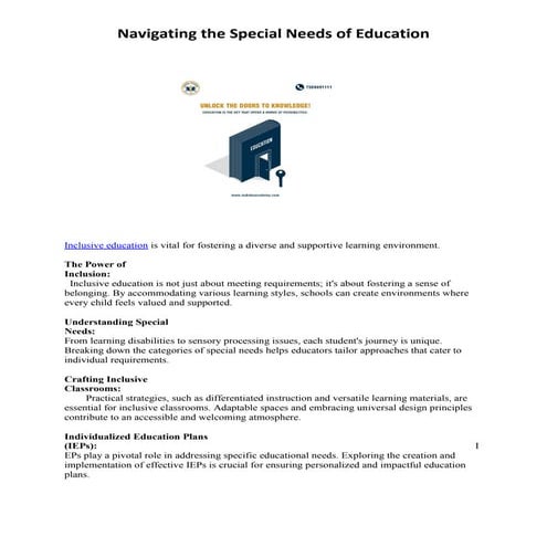 Inclusive Learning Special Needs Support at Ecole Globale.pptx