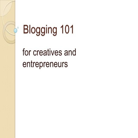 Blog101 | PPT