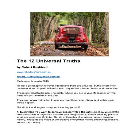 Blog 12 universal truths | PDF