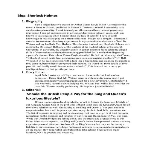 Sherlock Holmes | DOCX