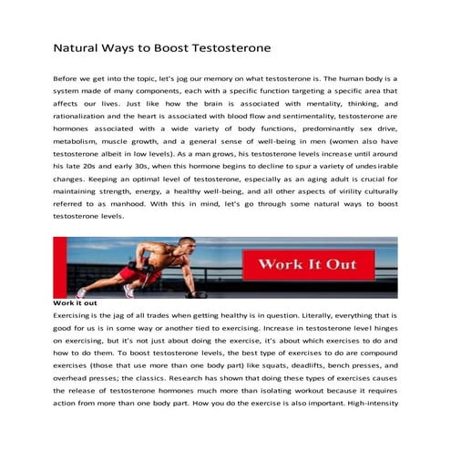 Blog 3 natural ways to boost testosterone | DOCX