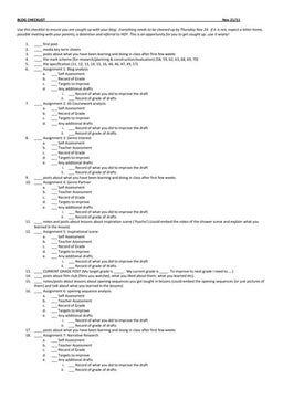 Blog Checklist | PDF