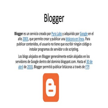 Que es un blogger | PPTX