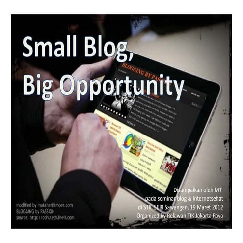 Blogging by passion | PDF | Internet | Computing