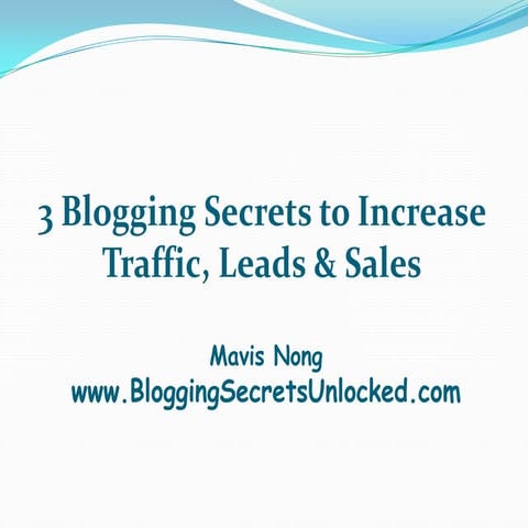 Blogging Secrets | PPTX | Internet | Computing