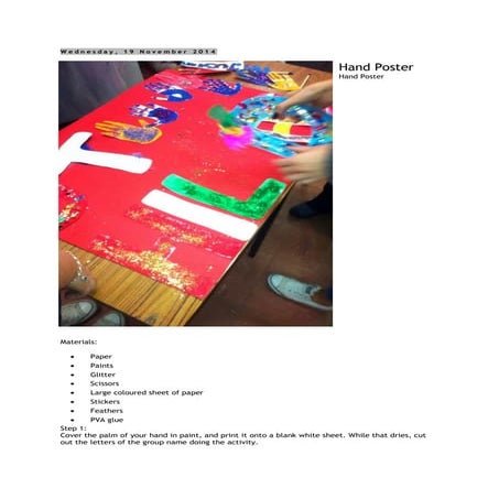 Making a hand poster | PDF