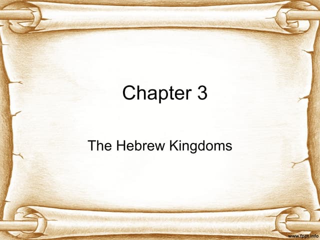 Ancient Israel Powerpoint | PPT