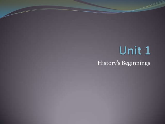 AP World History, Chapter 1: First peoples, first farmers - Ways of the ...