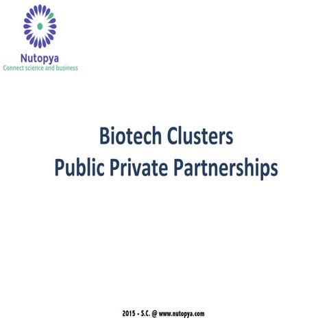 Biotech Clusters - Nutopya | PDF