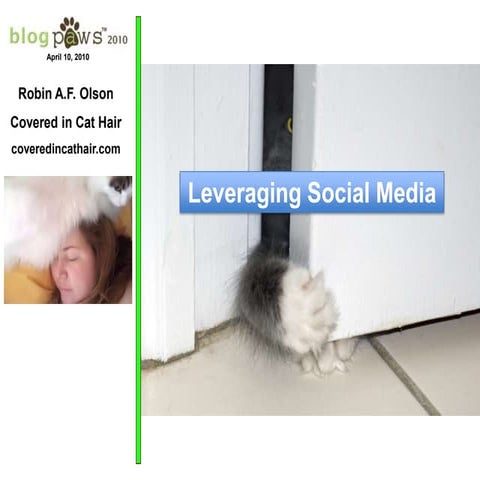 BlogPaws 2010 - Leveraging Social Media: Robin Olson | PPT