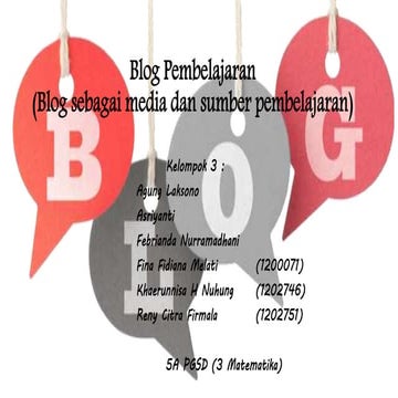 Makalah blog dalam pendidikan | PDF