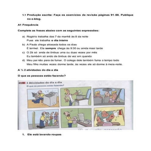 Blog portugues punto 2,3 guia 3 | DOCX