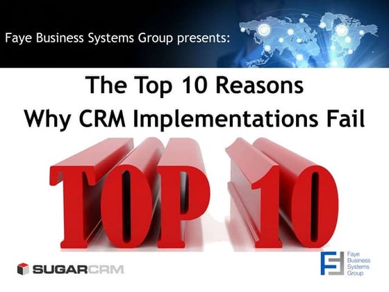 30% - 60% of CRM Projects Fail | PPT