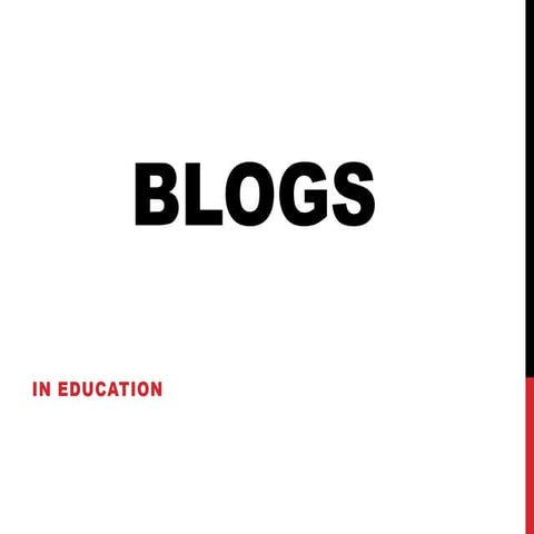 Blog presentation | PPSX