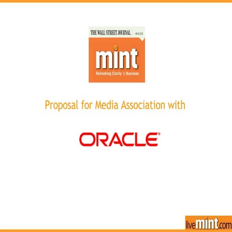 LiveMint.com - Proposal for Oracle | PPT