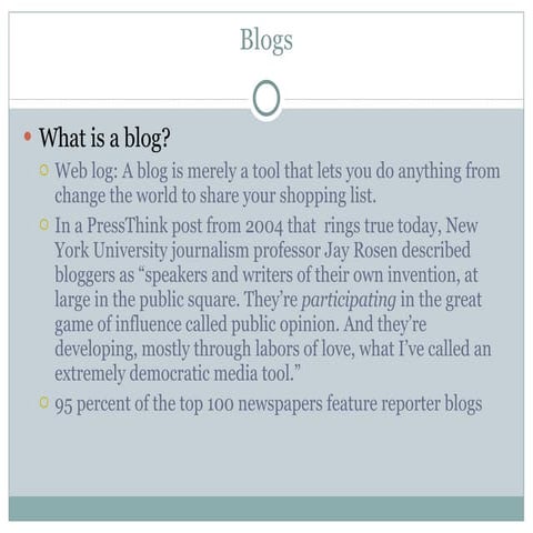 Blogs | PPT