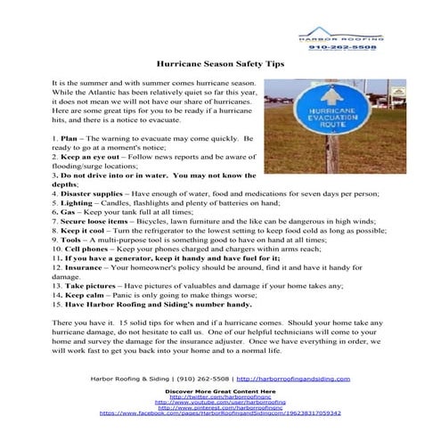 Hurricane Season Safety Tips | PDF | Weather | Science