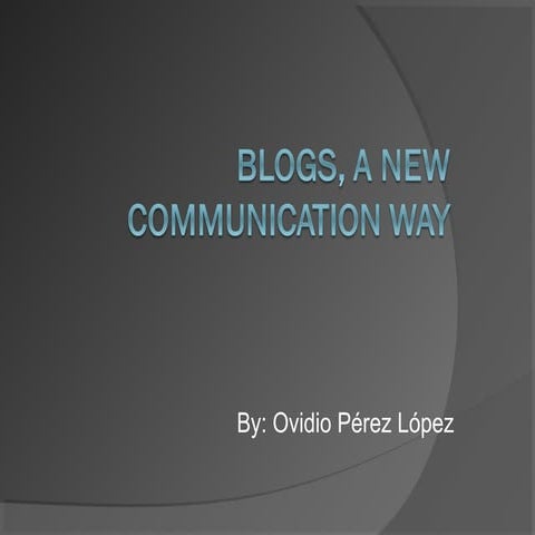 BLOGGING: 10 Ways of introducing a Blog. | PPTX