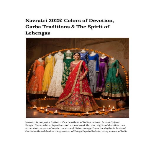 Navratri Garba Story, 9 Colours & Murthas – Significance and ...