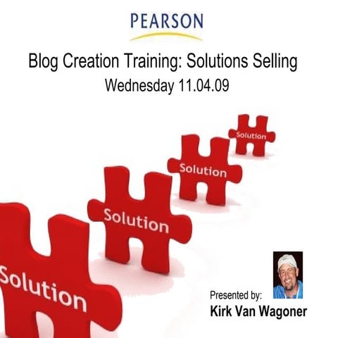 Blog Training Presentation 11.04.09