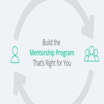 The Basic Anatomy of any Corporate Mentorship Program | PPT