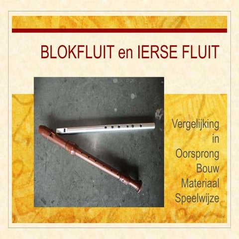 Blokfluit en ierse fluit | PPT