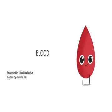 Blood and its applied aspect related to oral health | PPTX