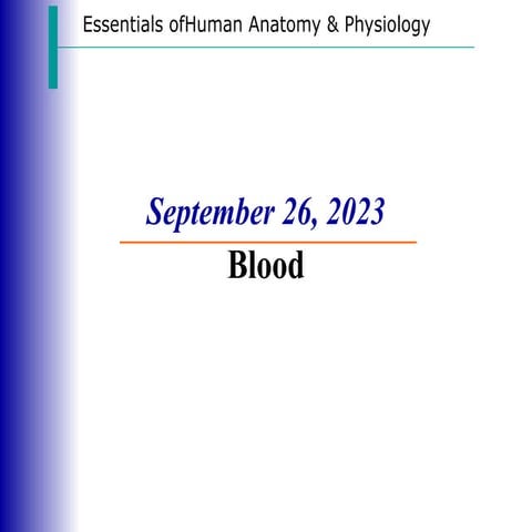 BLOOD.pptx.pdf power point presentation physiology | PPT