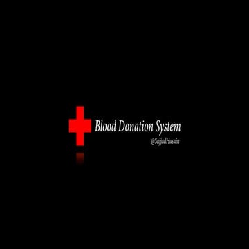 Blood donation management | PPTX