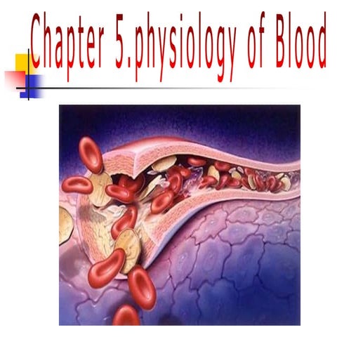 physiology of blood | PPTX