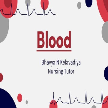 Blood and its Components and cross matching | PPTX