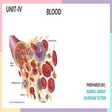 Definition & all the content of blood... | PDF
