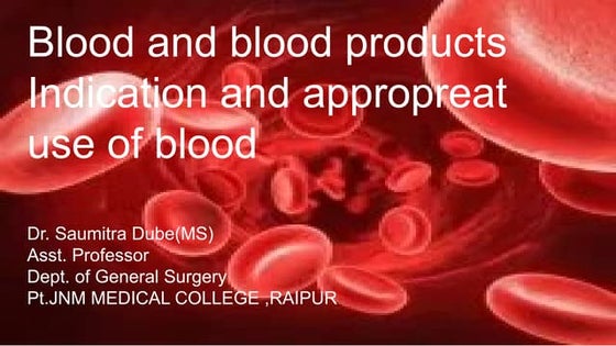 Blood component preparation blood banking | PPTX